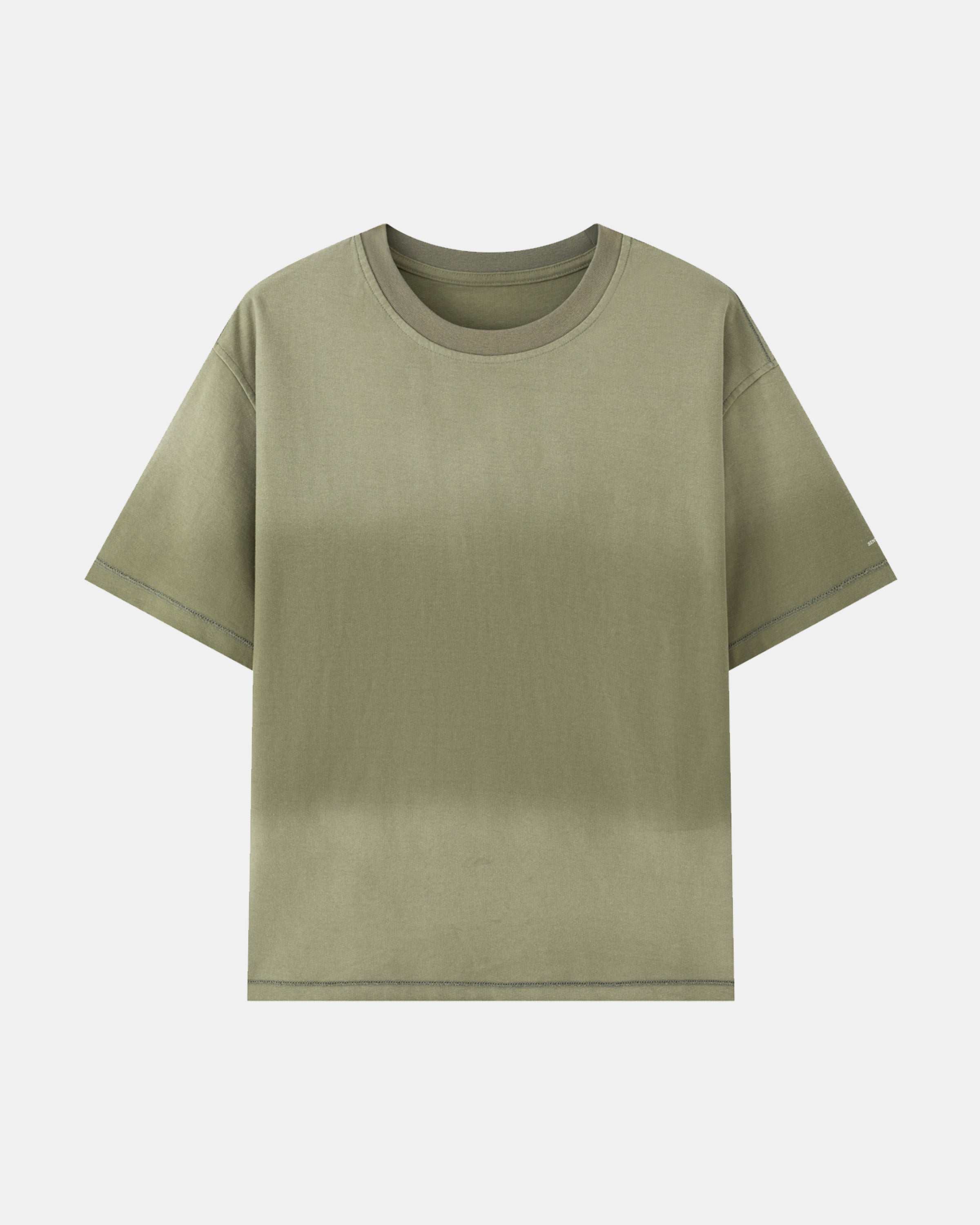 Washed Reversible Cropped Tee - Matcha Green – SINTHEMOOD